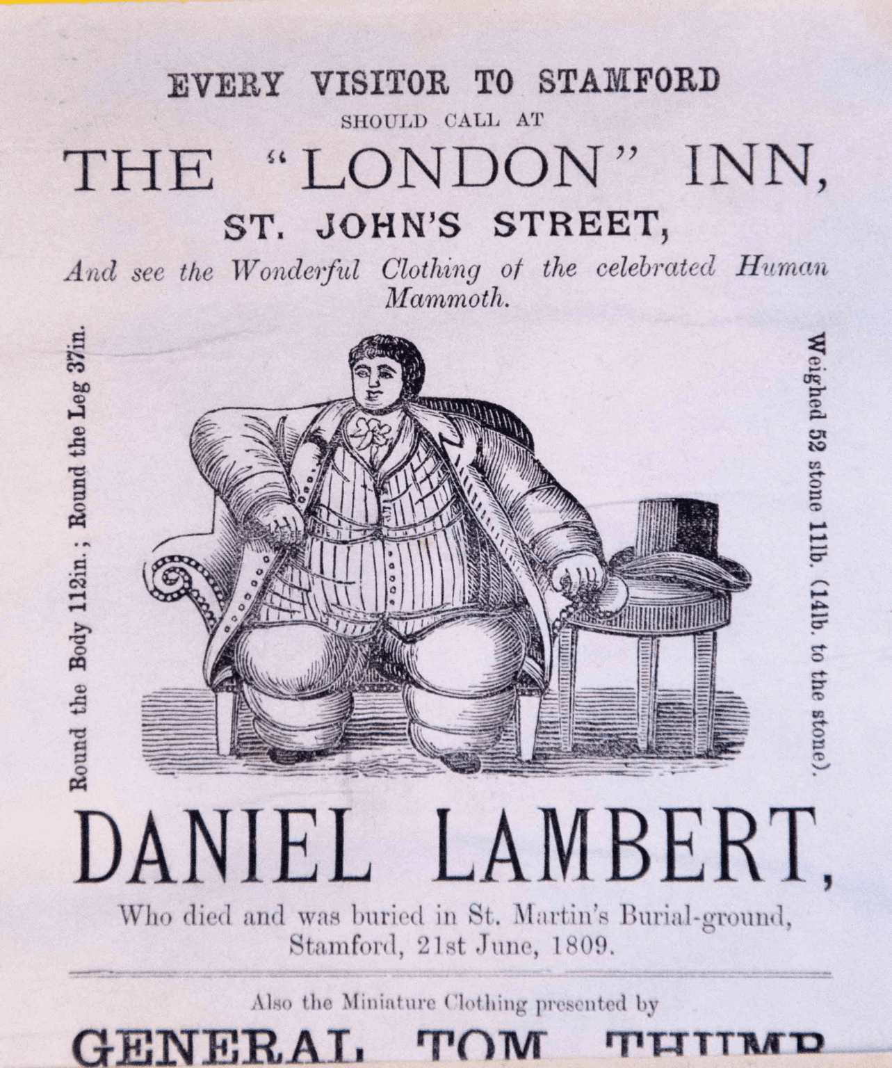 This is the story of Daniel Lambert - Leicester's 'biggest' celebrity ...